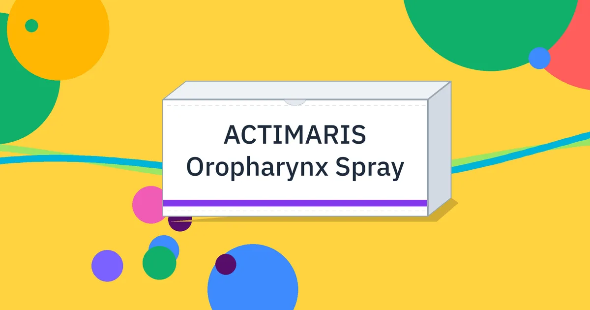 Symbolbild: Packung mit der Aufschrift ACTIMARIS Oropharynx Spray (PZN 16796260) – Verfügbarkeit und Bezug in Apotheken in Frankfurt am Main