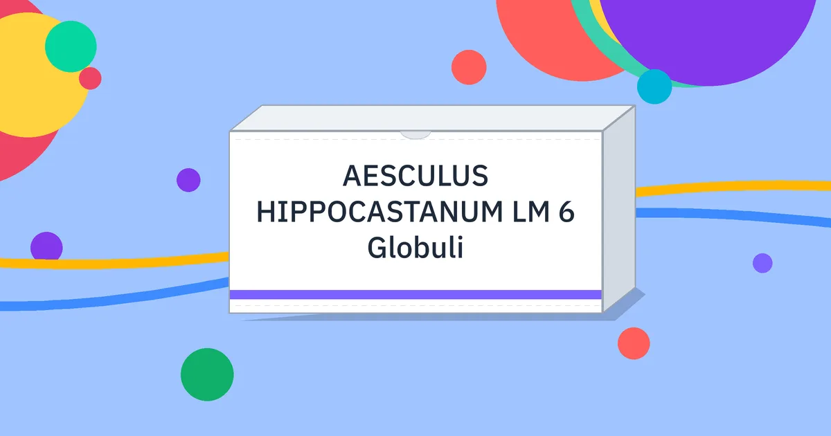 Symbolbild: Packung mit der Aufschrift AESCULUS HIPPOCASTANUM LM 6 Globuli (PZN 20785463) – Verfügbarkeit und Bezug in Apotheken in Frankfurt am Main