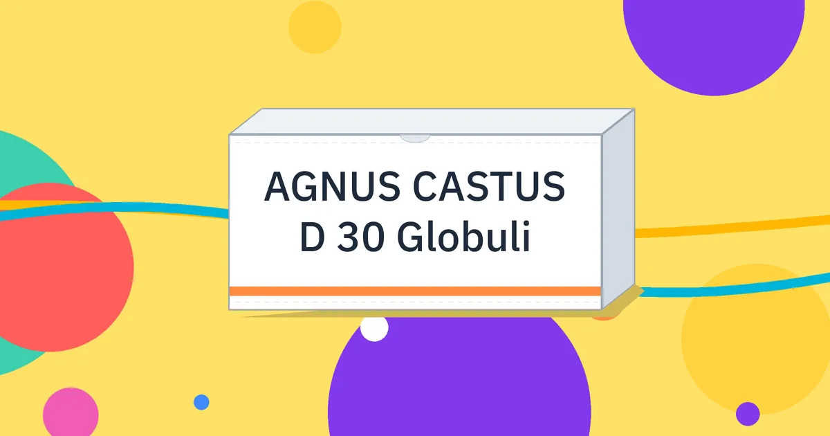 Symbolbild: Packung mit der Aufschrift AGNUS CASTUS D 30 Globuli (PZN 20784334) – Verfügbarkeit und Bezug in Apotheken in Frankfurt am Main