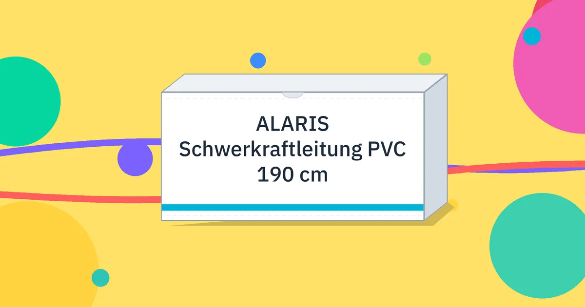 Symbolbild: Packung mit der Aufschrift ALARIS Schwerkraftleitung PVC 190 cm (PZN 04700444) – Verfügbarkeit und Bezug in Apotheken in Frankfurt am Main