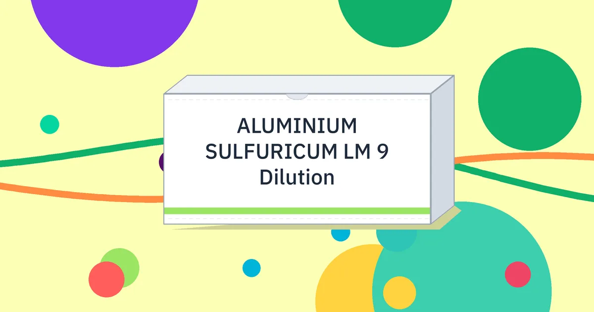 Symbolbild: Packung mit der Aufschrift ALUMINIUM SULFURICUM LM 9 Dilution (PZN 13317589) – Verfügbarkeit und Bezug in Apotheken in Frankfurt am Main