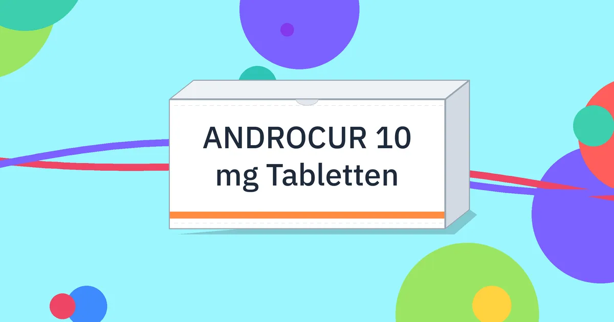 Symbolbild: Packung mit der Aufschrift ANDROCUR 10 mg Tabletten (PZN 18782285) – Verfügbarkeit und Bezug in Apotheken in Frankfurt am Main