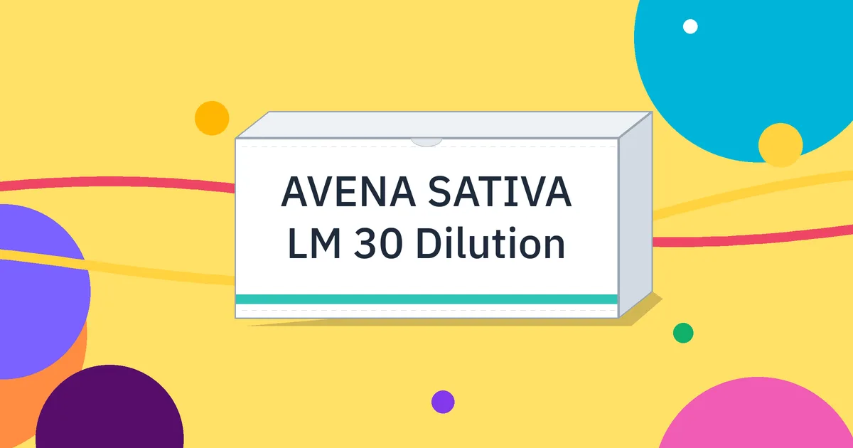 Symbolbild: Packung mit der Aufschrift AVENA SATIVA LM 30 Dilution (PZN 12786974) – Verfügbarkeit und Bezug in Apotheken in Frankfurt am Main
