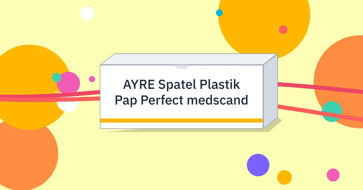 Symbolbild: Packung mit der Aufschrift AYRE Spatel Plastik Pap Perfect medscand (PZN 05451575) – Verfügbarkeit und Bezug in Apotheken in Frankfurt am Main