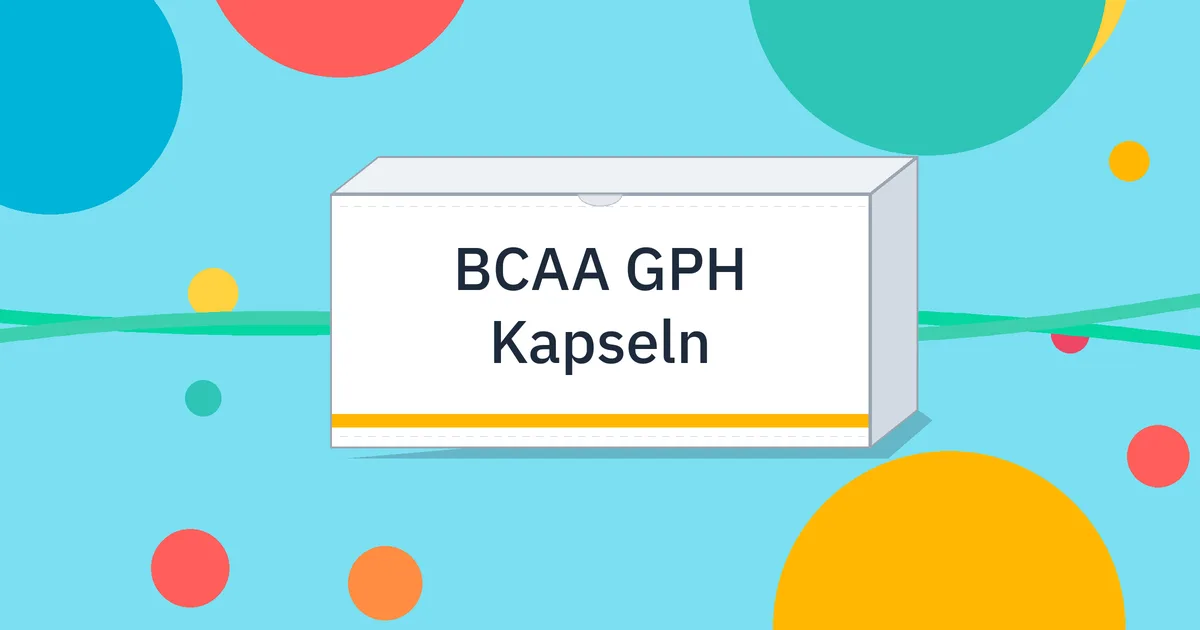 Symbolbild: Packung mit der Aufschrift BCAA GPH Kapseln (PZN 10733117) – Verfügbarkeit und Bezug in Apotheken in Frankfurt am Main