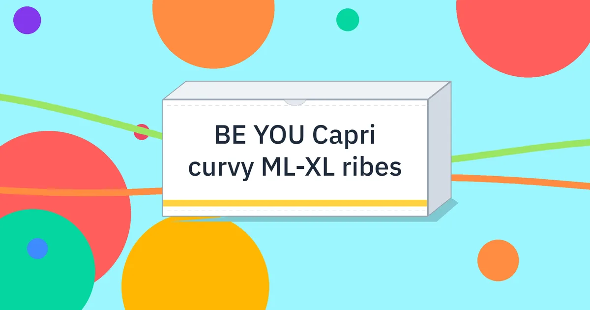 Symbolbild: Packung mit der Aufschrift BE YOU Capri curvy ML-XL ribes (PZN 19722262) – Verfügbarkeit und Bezug in Apotheken in Frankfurt am Main