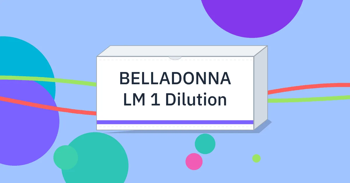 Symbolbild: Packung mit der Aufschrift BELLADONNA LM 1 Dilution (PZN 12791047) – Verfügbarkeit und Bezug in Apotheken in Frankfurt am Main