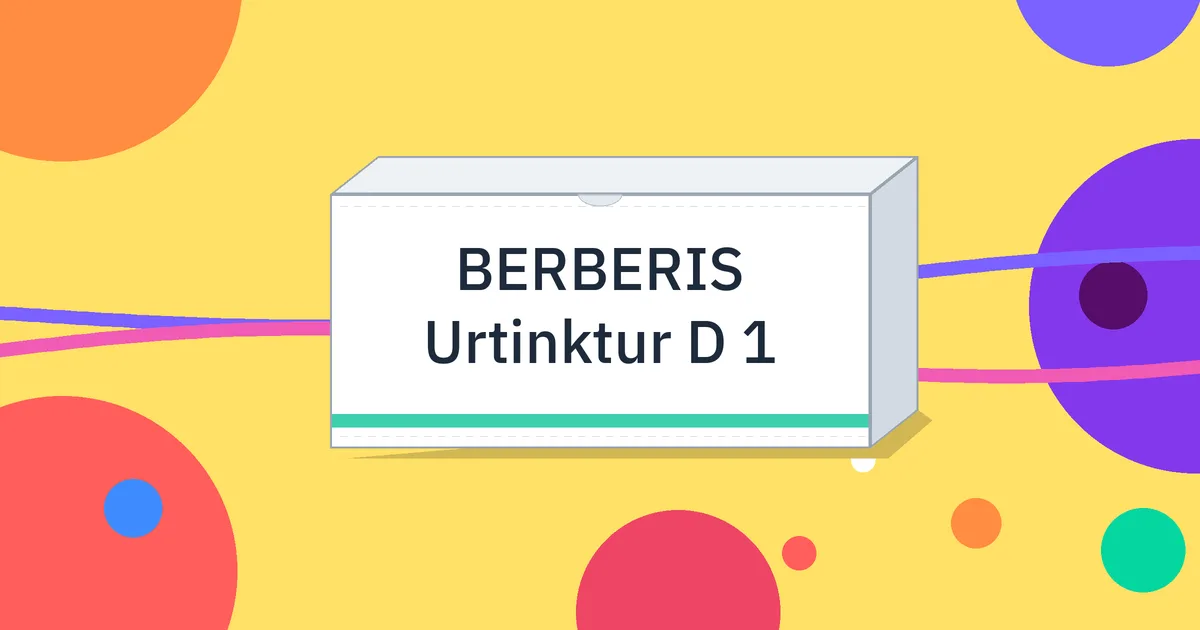 Symbolbild: Packung mit der Aufschrift BERBERIS Urtinktur D 1 (PZN 02126202) – Verfügbarkeit und Bezug in Apotheken in Frankfurt am Main