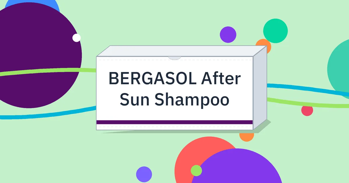 Symbolbild: Packung mit der Aufschrift BERGASOL After Sun Shampoo (PZN 01340790) – Verfügbarkeit und Bezug in Apotheken in Frankfurt am Main