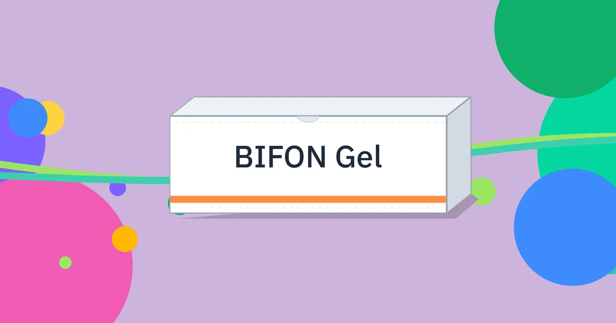 Symbolbild: Packung mit der Aufschrift BIFON Gel (PZN 08931212) – Verfügbarkeit und Bezug in Apotheken in Frankfurt am Main