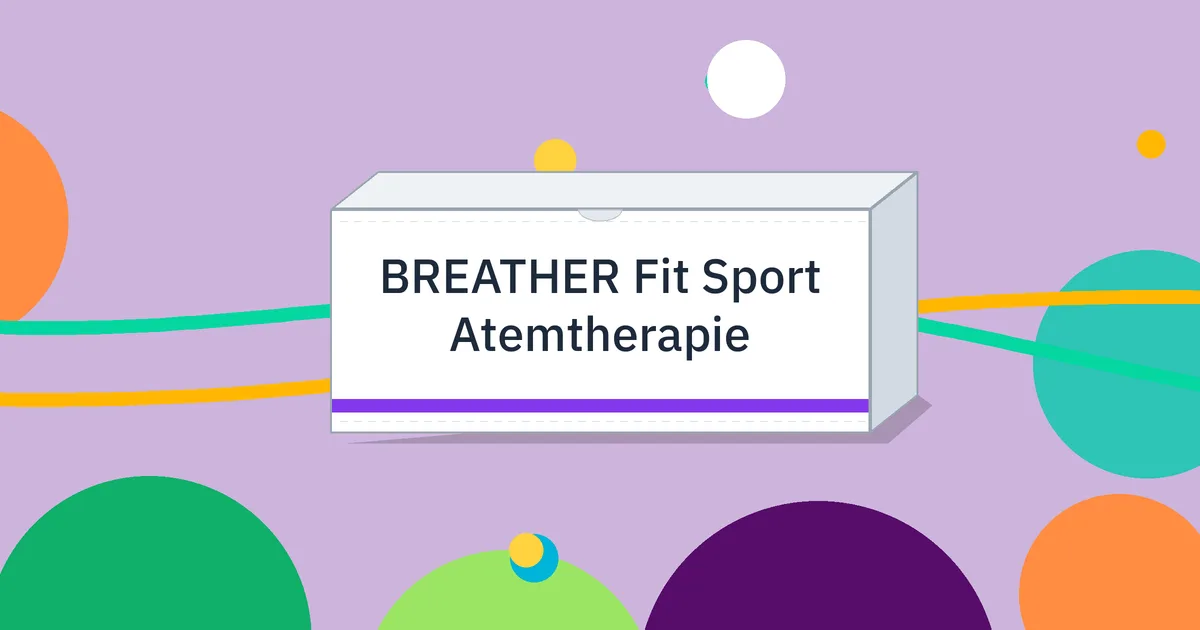 Symbolbild: Packung mit der Aufschrift BREATHER Fit Sport Atemtherapie (PZN 17954086) – Verfügbarkeit und Bezug in Apotheken in Frankfurt am Main