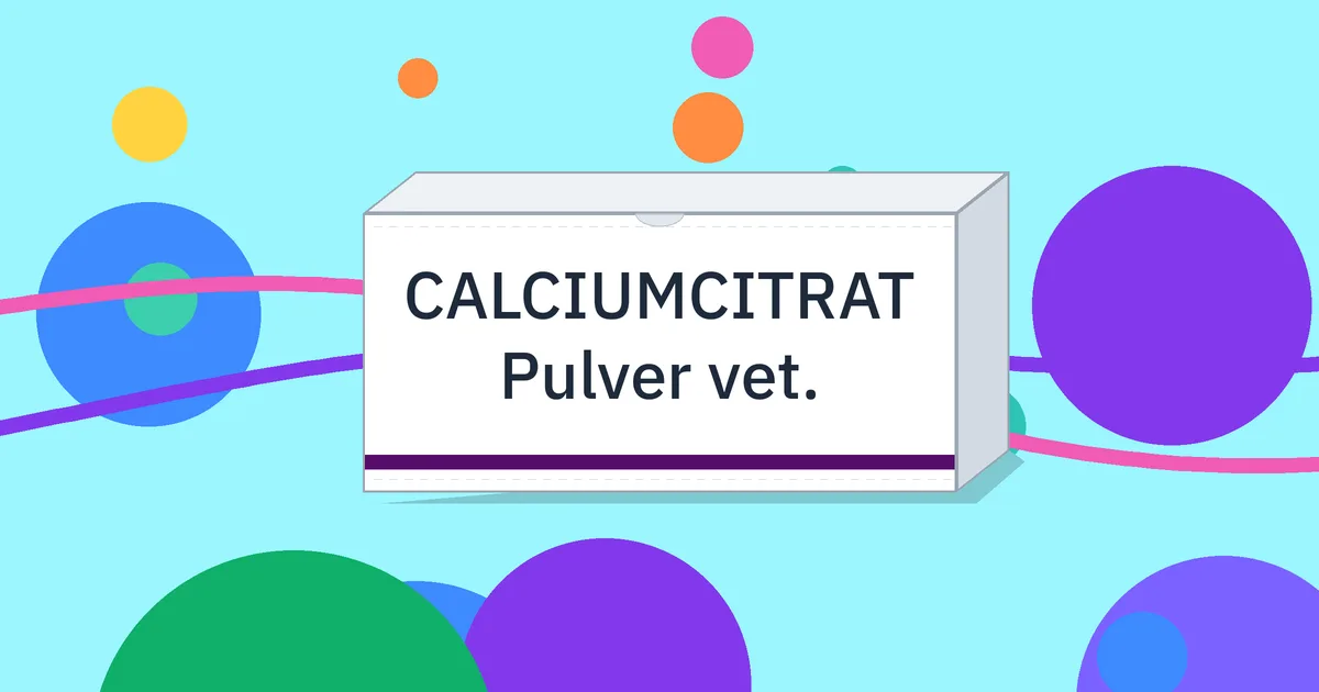 Symbolbild: Packung mit der Aufschrift CALCIUMCITRAT Pulver vet. (PZN 04089563) – Verfügbarkeit und Bezug in Apotheken in Frankfurt am Main