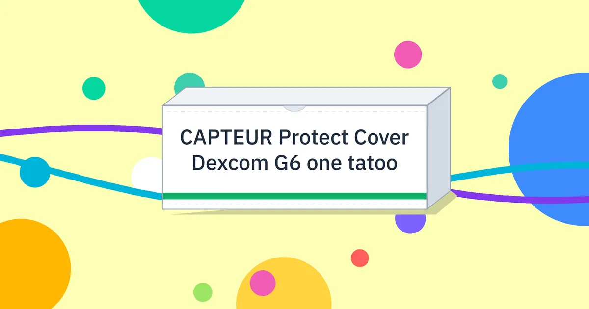 Symbolbild: Packung mit der Aufschrift CAPTEUR Protect Cover Dexcom G6 one tatoo (PZN 20203797) – Verfügbarkeit und Bezug in Apotheken in Frankfurt am Main