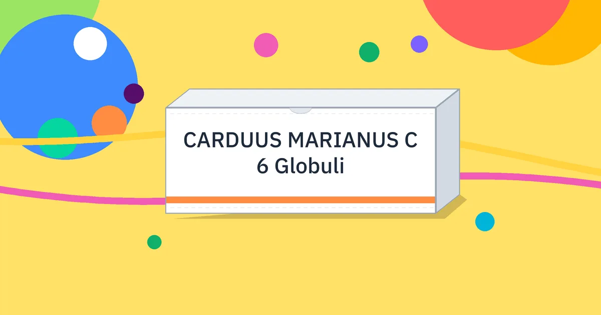 Symbolbild: Packung mit der Aufschrift CARDUUS MARIANUS C 6 Globuli (PZN 07455637) – Verfügbarkeit und Bezug in Apotheken in Frankfurt am Main