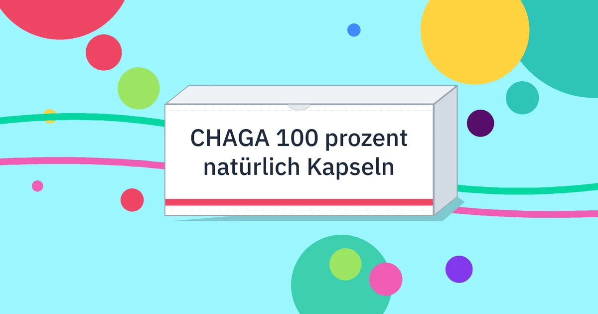 Symbolbild: Packung mit der Aufschrift CHAGA 100 prozent natürlich Kapseln (PZN 17891138) – Verfügbarkeit und Bezug in Apotheken in Frankfurt am Main