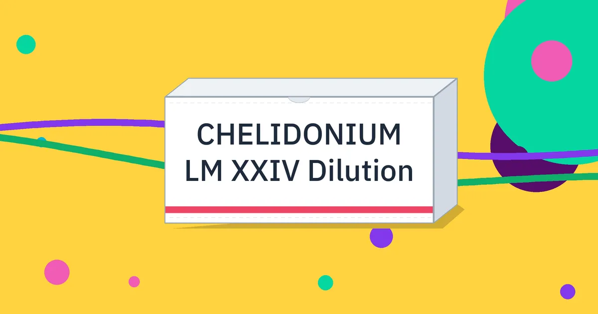 Symbolbild: Packung mit der Aufschrift CHELIDONIUM LM XXIV Dilution (PZN 02674211) – Verfügbarkeit und Bezug in Apotheken in Frankfurt am Main