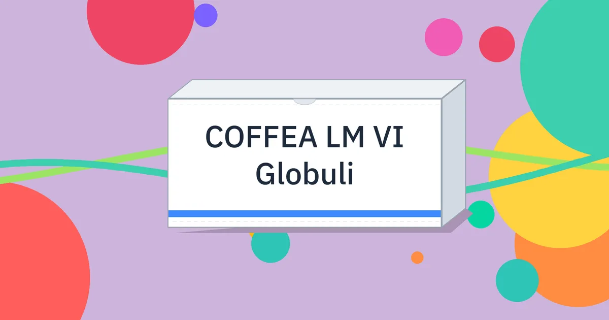 Symbolbild: Packung mit der Aufschrift COFFEA LM VI Globuli (PZN 02822114) – Verfügbarkeit und Bezug in Apotheken in Frankfurt am Main