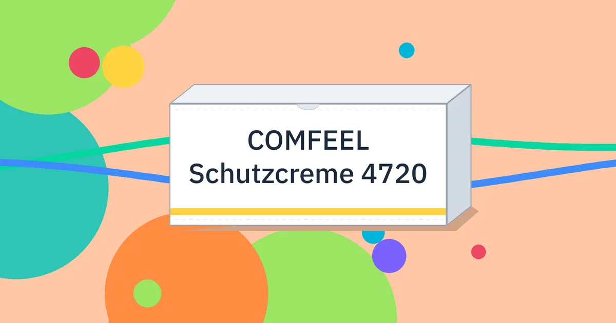 Symbolbild: Packung mit der Aufschrift COMFEEL Schutzcreme 4720 (PZN 09616719) – Verfügbarkeit und Bezug in Apotheken in Frankfurt am Main