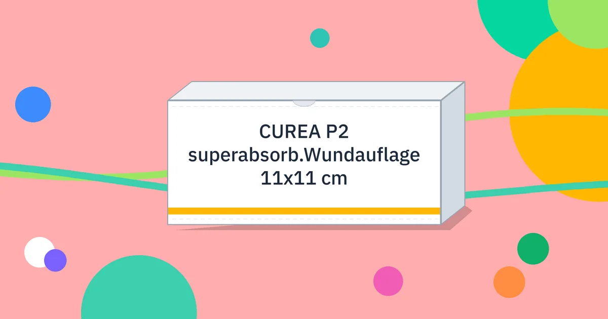 Symbolbild: Packung mit der Aufschrift CUREA P2 superabsorb.Wundauflage 11x11 cm (PZN 10286374) – Verfügbarkeit und Bezug in Apotheken in Frankfurt am Main