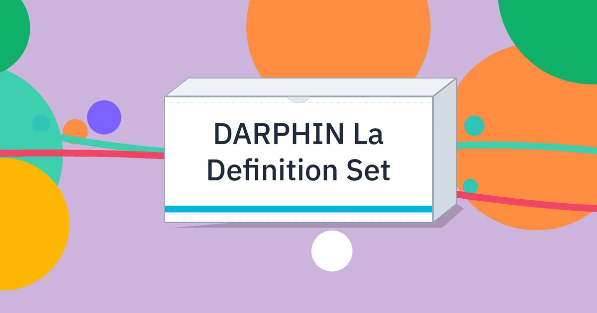 Symbolbild: Packung mit der Aufschrift DARPHIN La Definition Set (PZN 19445880) – Verfügbarkeit und Bezug in Apotheken in Frankfurt am Main