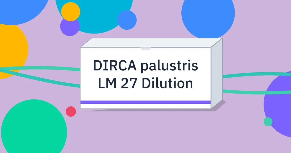 Symbolbild: Packung mit der Aufschrift DIRCA palustris LM 27 Dilution (PZN 13465806) – Verfügbarkeit und Bezug in Apotheken in Frankfurt am Main