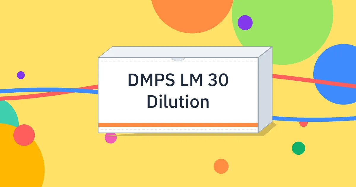 Symbolbild: Packung mit der Aufschrift DMPS LM 30 Dilution (PZN 13466303) – Verfügbarkeit und Bezug in Apotheken in Frankfurt am Main