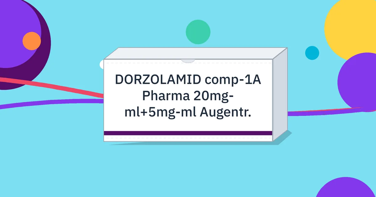 Symbolbild: Packung mit der Aufschrift DORZOLAMID comp-1A Pharma 20mg-ml+5mg-ml Augentr. (PZN 16536406) – Verfügbarkeit und Bezug in Apotheken in Frankfurt am Main