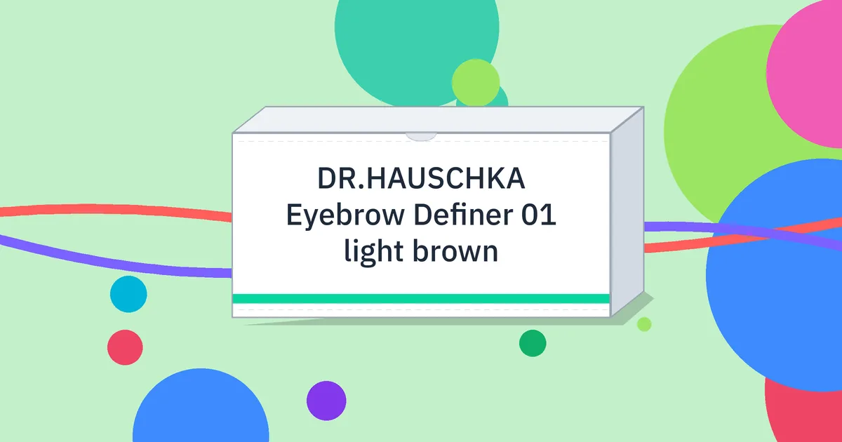 Symbolbild: Packung mit der Aufschrift DR.HAUSCHKA Eyebrow Definer 01 light brown (PZN 18028625) – Verfügbarkeit und Bezug in Apotheken in Frankfurt am Main