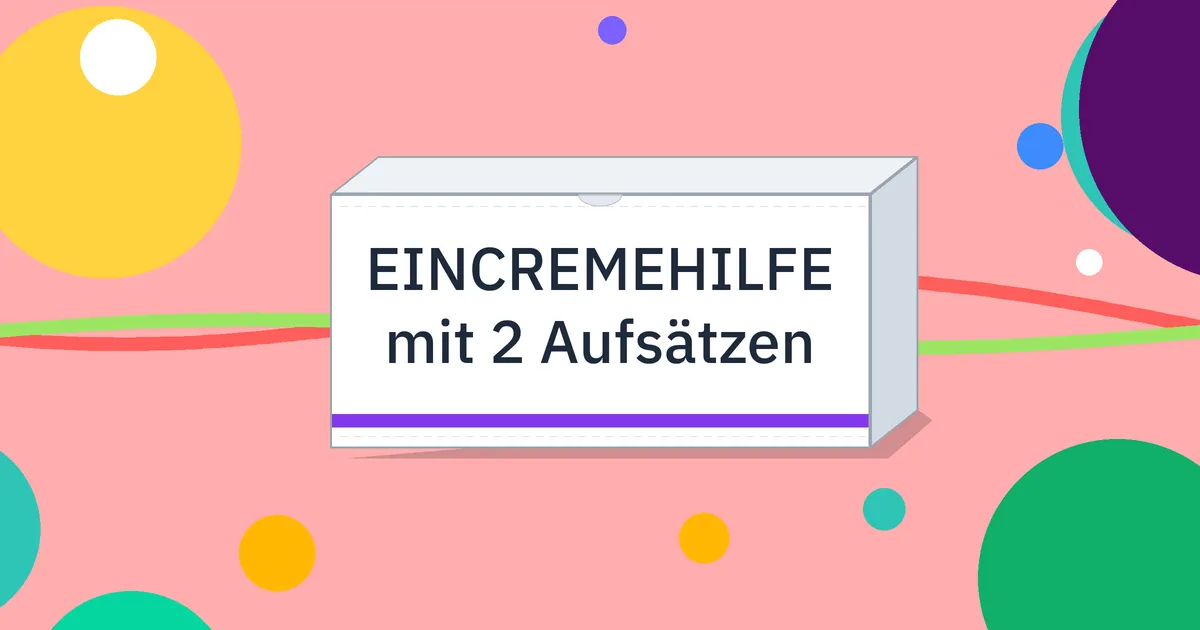 Symbolbild: Packung mit der Aufschrift EINCREMEHILFE mit 2 Aufsätzen (PZN 09739250) – Verfügbarkeit und Bezug in Apotheken in Frankfurt am Main