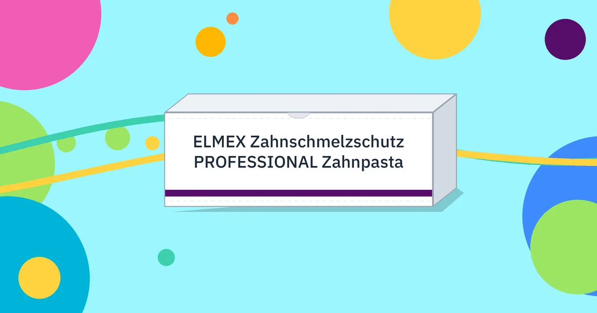 Symbolbild: Packung mit der Aufschrift ELMEX Zahnschmelzschutz PROFESSIONAL Zahnpasta (PZN 11601346) – Verfügbarkeit und Bezug in Apotheken in Frankfurt am Main