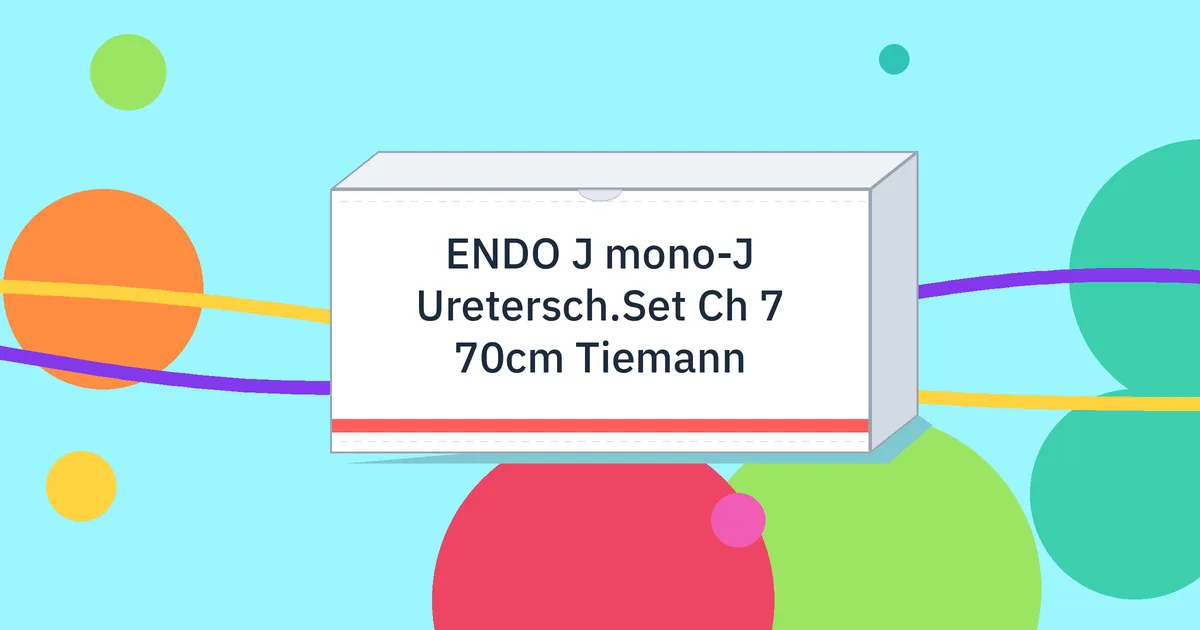 Symbolbild: Packung mit der Aufschrift ENDO J mono-J Uretersch.Set Ch 7 70cm Tiemann (PZN 00438989) – Verfügbarkeit und Bezug in Apotheken in Frankfurt am Main