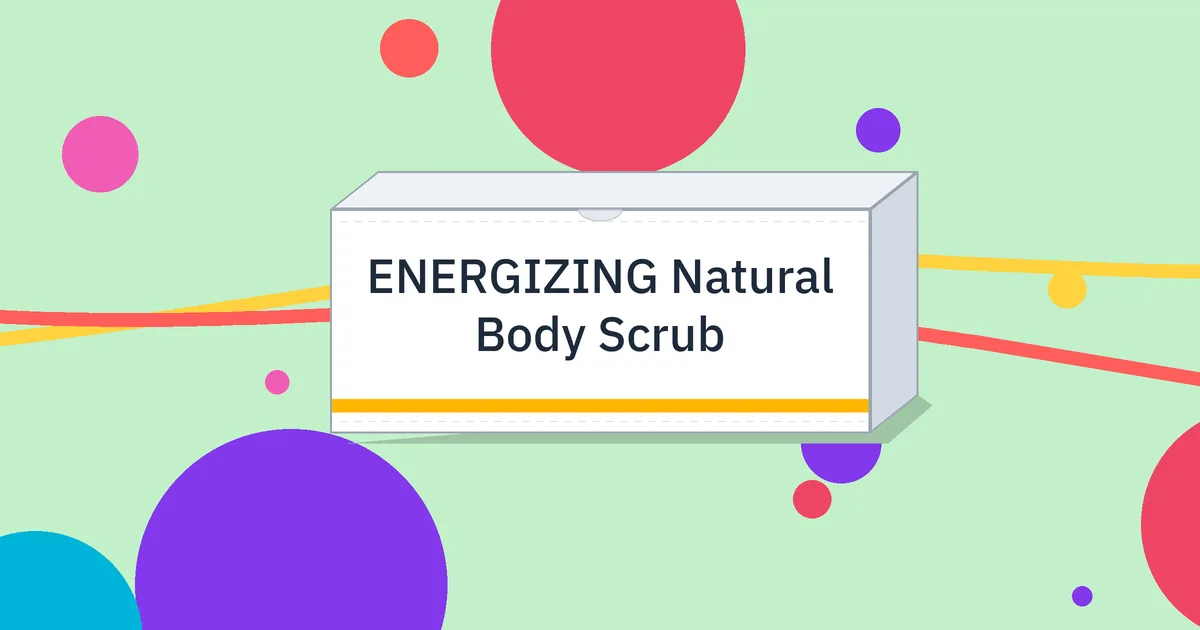 Symbolbild: Packung mit der Aufschrift ENERGIZING Natural Body Scrub (PZN 18036292) – Verfügbarkeit und Bezug in Apotheken in Frankfurt am Main