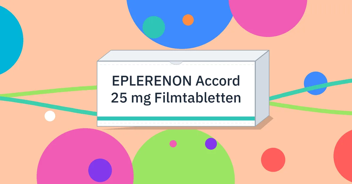 Symbolbild: Packung mit der Aufschrift EPLERENON Accord 25 mg Filmtabletten (PZN 12379855) – Verfügbarkeit und Bezug in Apotheken in Frankfurt am Main