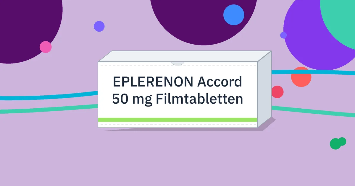 Symbolbild: Packung mit der Aufschrift EPLERENON Accord 50 mg Filmtabletten (PZN 12379878) – Verfügbarkeit und Bezug in Apotheken in Frankfurt am Main
