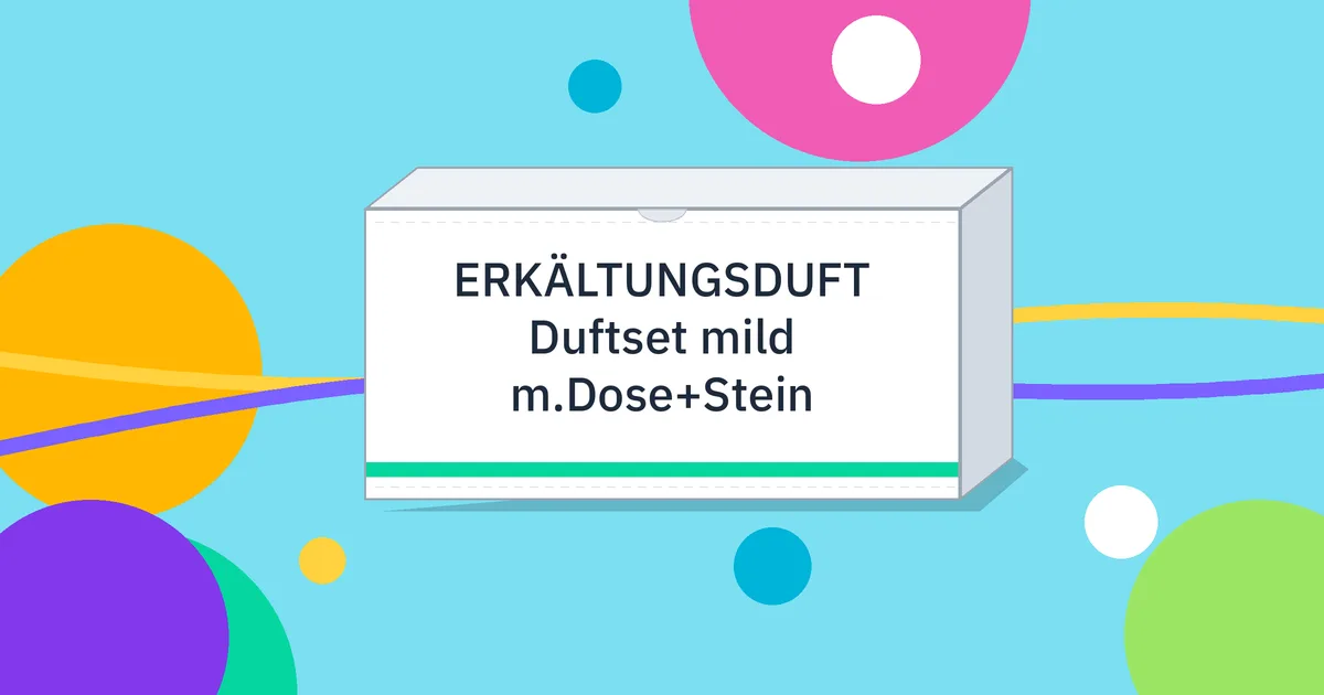 Symbolbild: Packung mit der Aufschrift ERKÄLTUNGSDUFT Duftset mild m.Dose+Stein (PZN 06956662) – Verfügbarkeit und Bezug in Apotheken in Frankfurt am Main