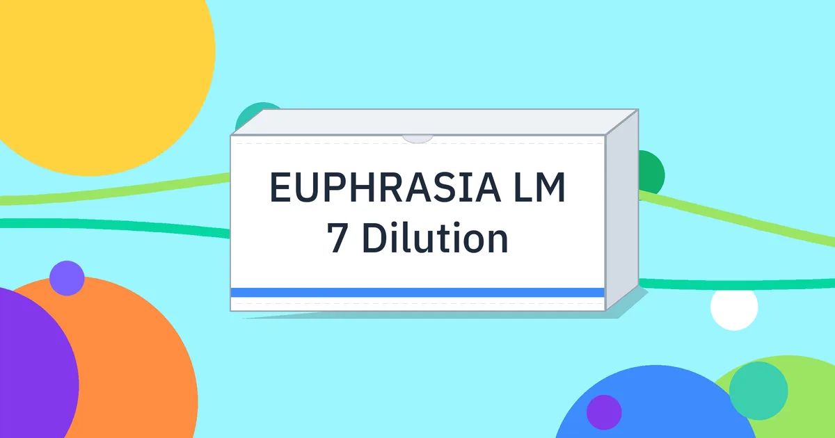 Symbolbild: Packung mit der Aufschrift EUPHRASIA LM 7 Dilution (PZN 12846587) – Verfügbarkeit und Bezug in Apotheken in Frankfurt am Main