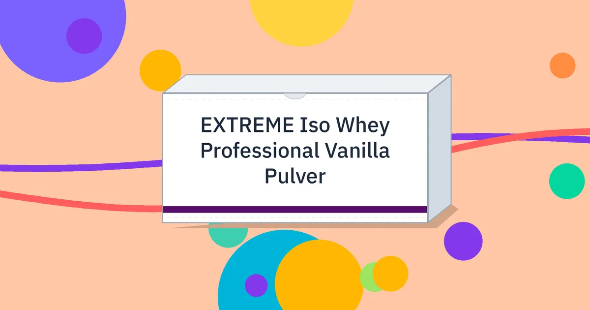 Symbolbild: Packung mit der Aufschrift EXTREME Iso Whey Professional Vanilla Pulver (PZN 02465482) – Verfügbarkeit und Bezug in Apotheken in Frankfurt am Main