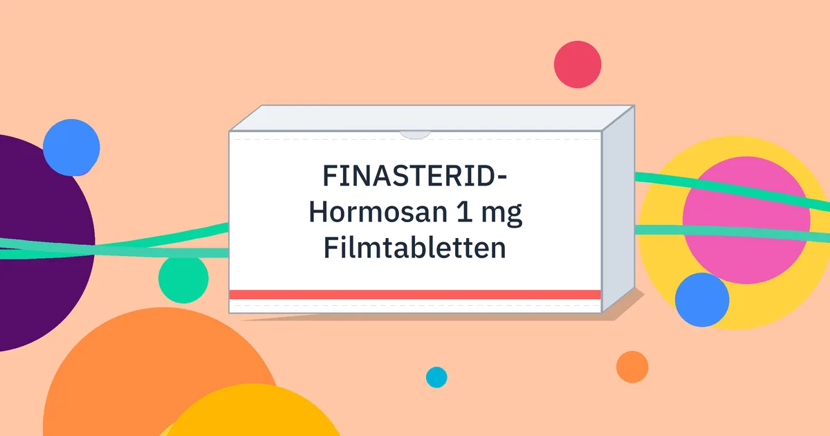 Symbolbild: Packung mit der Aufschrift FINASTERID-Hormosan 1 mg Filmtabletten (PZN 10325789) – Verfügbarkeit und Bezug in Apotheken in Frankfurt am Main
