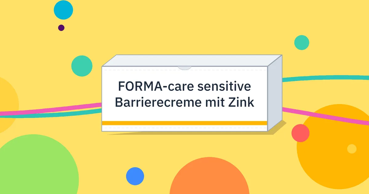 Symbolbild: Packung mit der Aufschrift FORMA-care sensitive Barrierecreme mit Zink (PZN 19215453) – Verfügbarkeit und Bezug in Apotheken in Frankfurt am Main
