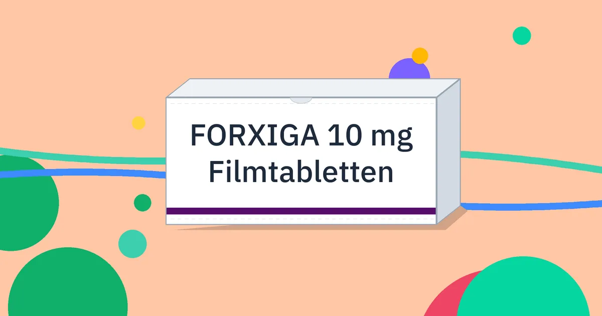 Symbolbild: Packung mit der Aufschrift FORXIGA 10 mg Filmtabletten (PZN 20168925) – Verfügbarkeit und Bezug in Apotheken in Frankfurt am Main
