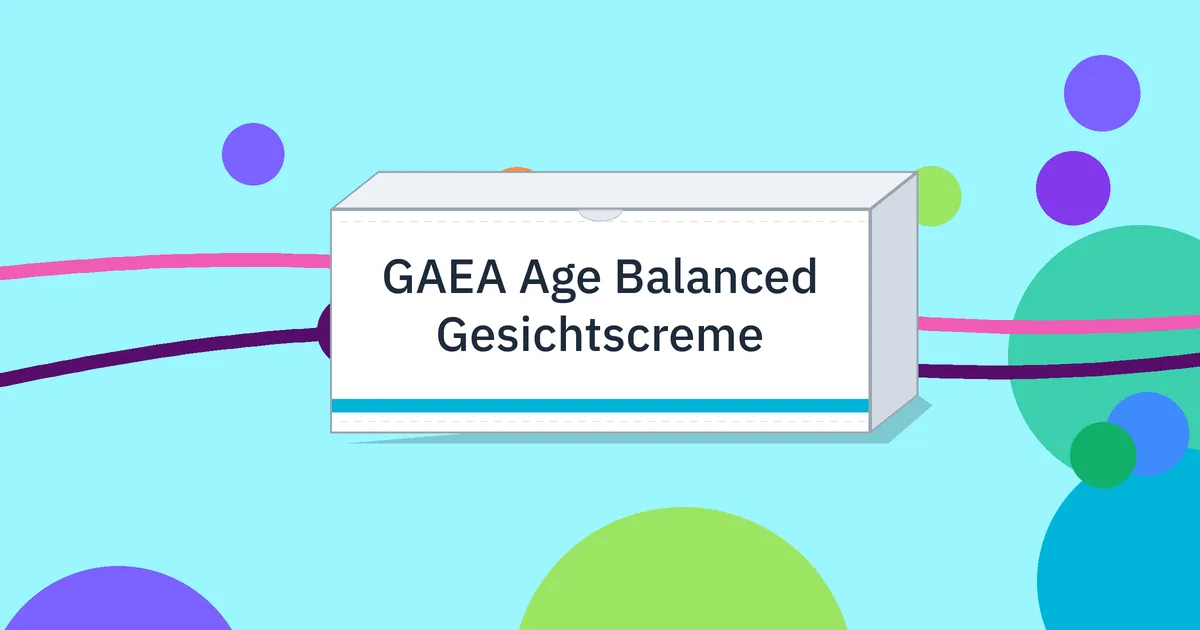 Symbolbild: Packung mit der Aufschrift GAEA Age Balanced Gesichtscreme (PZN 11024498) – Verfügbarkeit und Bezug in Apotheken in Frankfurt am Main