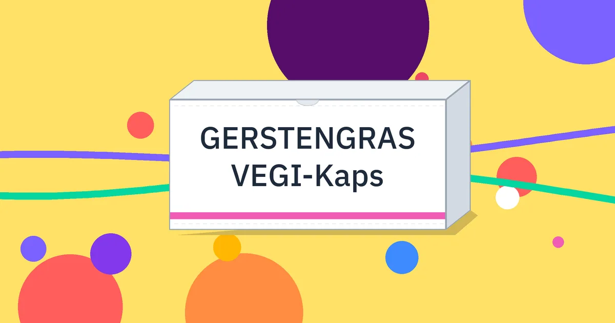 Symbolbild: Packung mit der Aufschrift GERSTENGRAS VEGI-Kaps (PZN 13899166) – Verfügbarkeit und Bezug in Apotheken in Frankfurt am Main