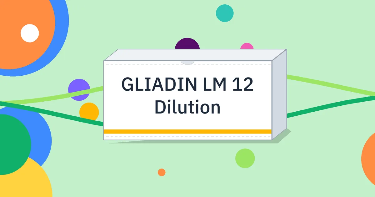 Symbolbild: Packung mit der Aufschrift GLIADIN LM 12 Dilution (PZN 13544204) – Verfügbarkeit und Bezug in Apotheken in Frankfurt am Main
