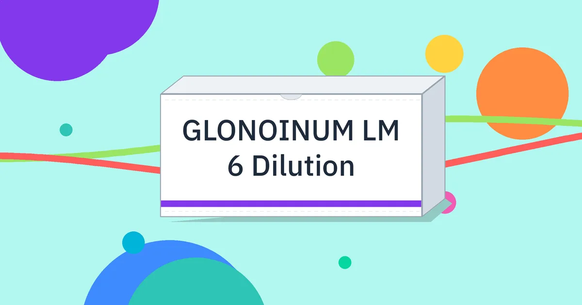 Symbolbild: Packung mit der Aufschrift GLONOINUM LM 6 Dilution (PZN 03504528) – Verfügbarkeit und Bezug in Apotheken in Frankfurt am Main