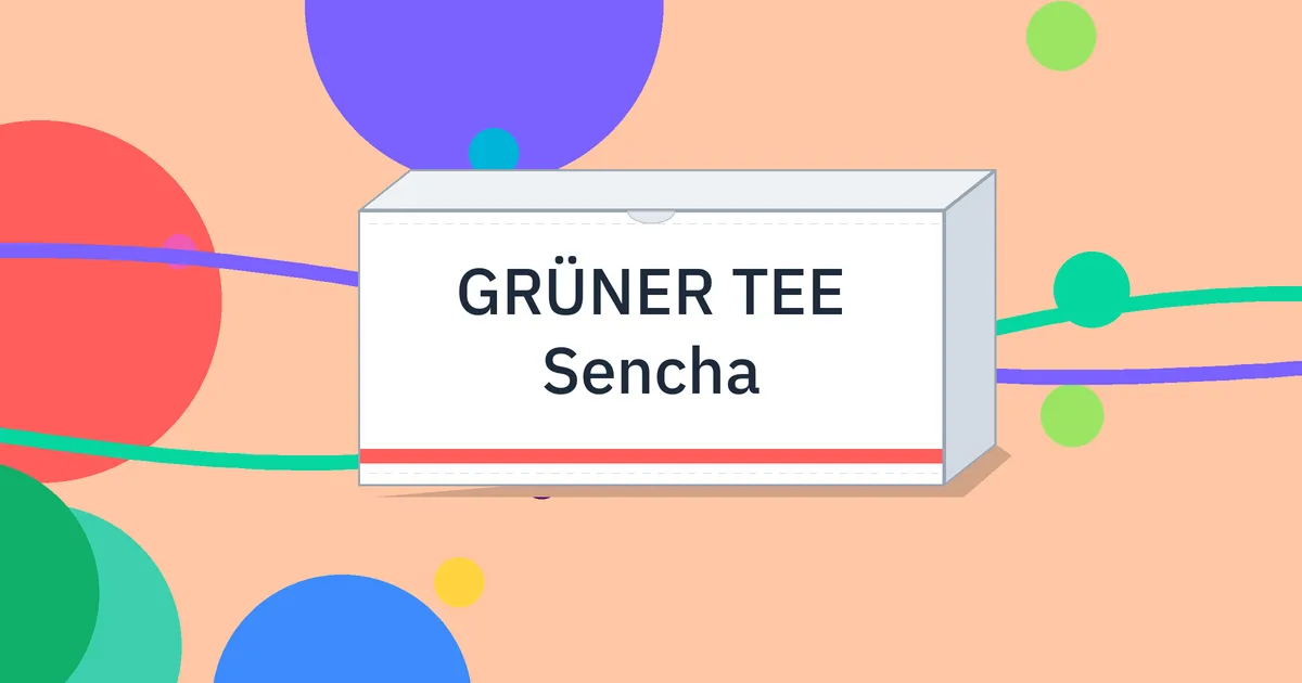 Symbolbild: Packung mit der Aufschrift GRÜNER TEE Sencha (PZN 02459524) – Verfügbarkeit und Bezug in Apotheken in Frankfurt am Main