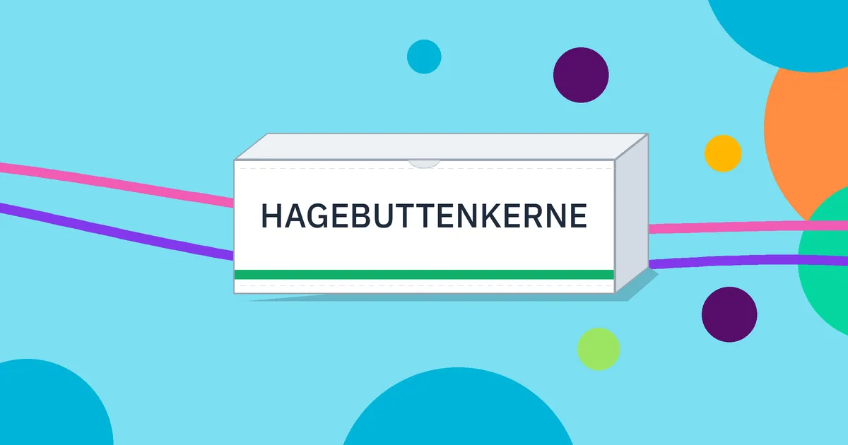 Symbolbild: Packung mit der Aufschrift HAGEBUTTENKERNE (PZN 11309924) – Verfügbarkeit und Bezug in Apotheken in Frankfurt am Main