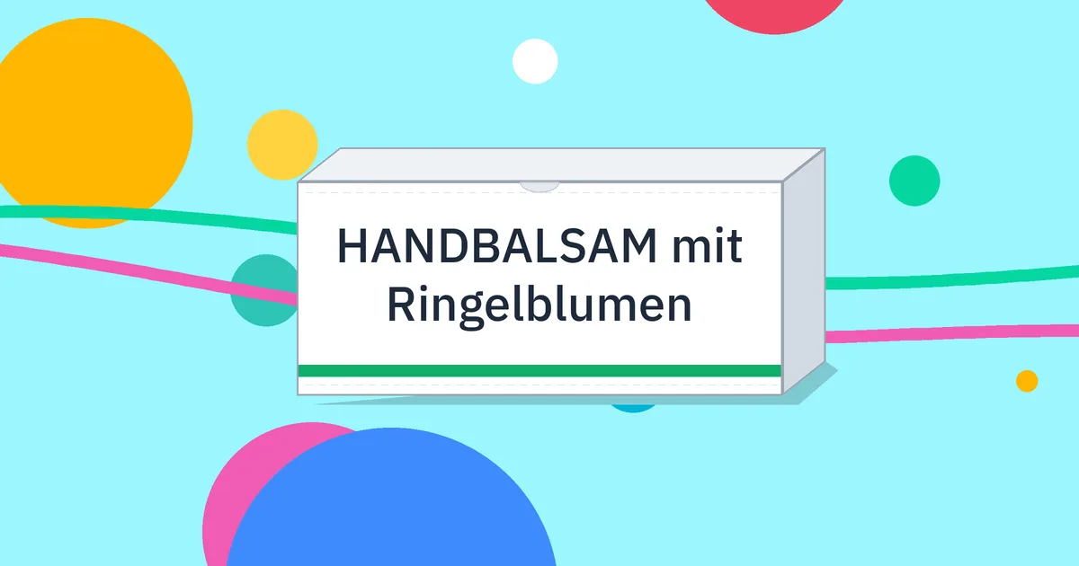 Symbolbild: Packung mit der Aufschrift HANDBALSAM mit Ringelblumen (PZN 10534642) – Verfügbarkeit und Bezug in Apotheken in Frankfurt am Main