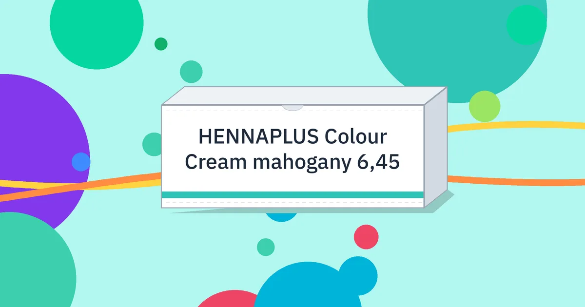 Symbolbild: Packung mit der Aufschrift HENNAPLUS Colour Cream mahogany 6,45 (PZN 00099211) – Verfügbarkeit und Bezug in Apotheken in Frankfurt am Main