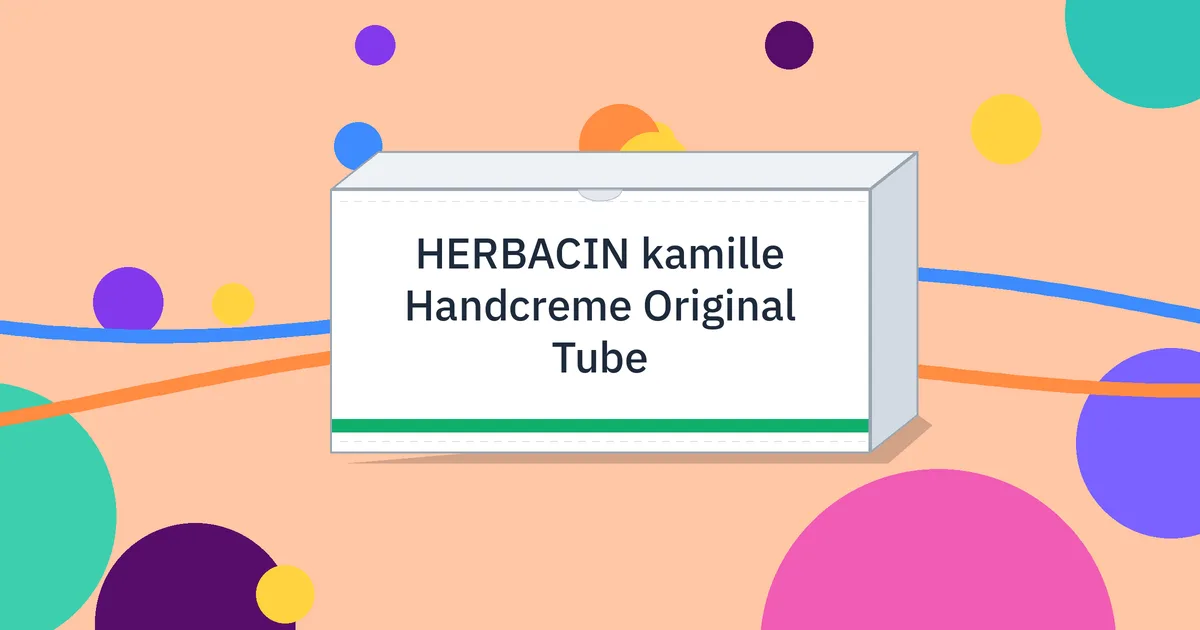 Symbolbild: Packung mit der Aufschrift HERBACIN kamille Handcreme Original Tube (PZN 10345148) – Verfügbarkeit und Bezug in Apotheken in Frankfurt am Main