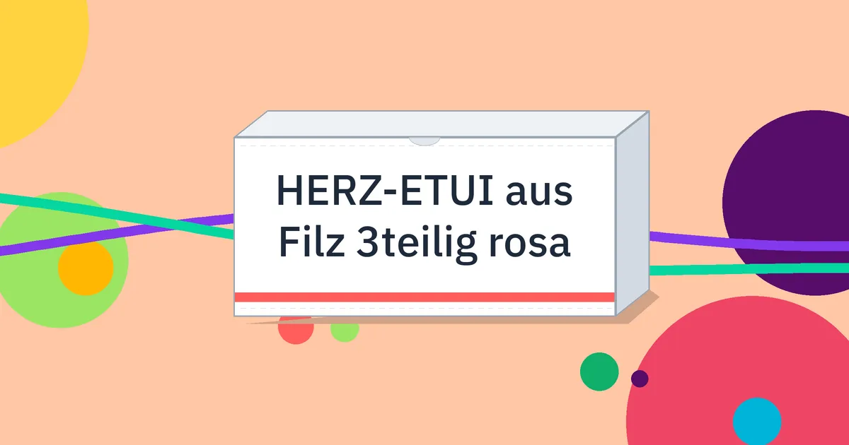 Symbolbild: Packung mit der Aufschrift HERZ-ETUI aus Filz 3teilig rosa (PZN 18390177) – Verfügbarkeit und Bezug in Apotheken in Frankfurt am Main